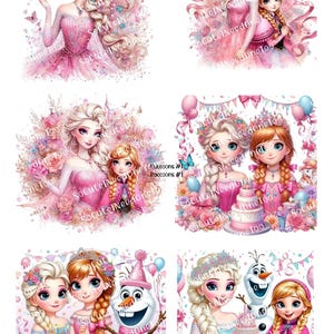 Frozen Collection of Decals, Frozen Decals, Princess Anna, Elsa, Anna ...