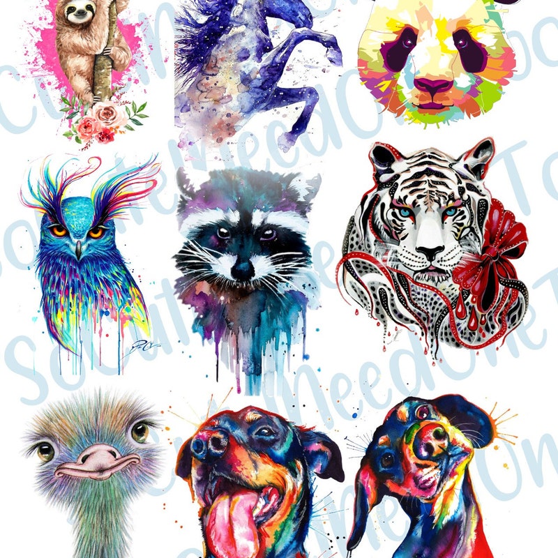 Watercolor Decal - Etsy