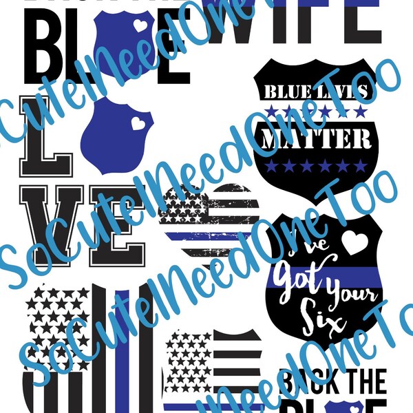 Police Waterslide Decals - Etsy