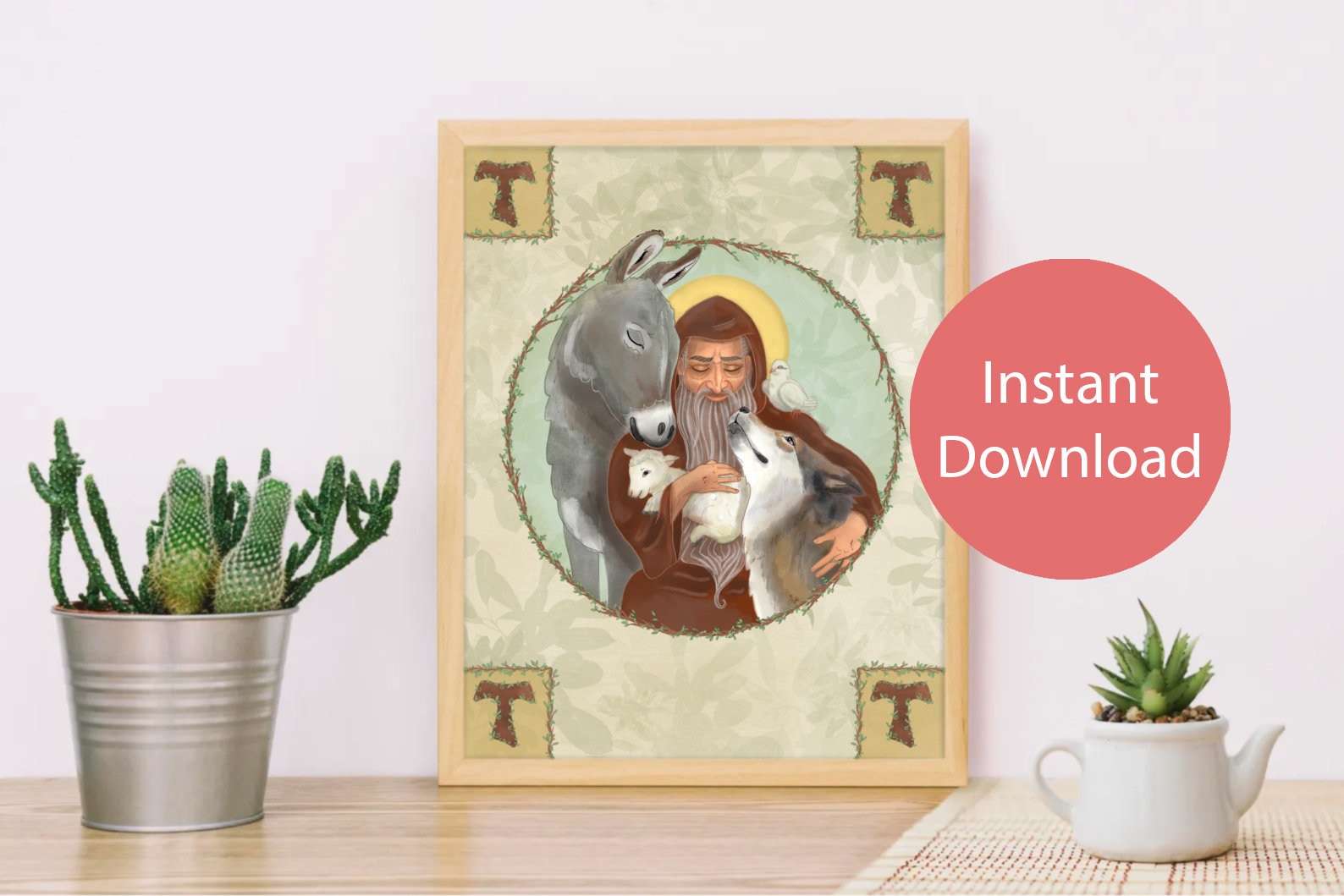 Saint Francis of Assisi, Digital Print File, Instant Download, Wall Art ...
