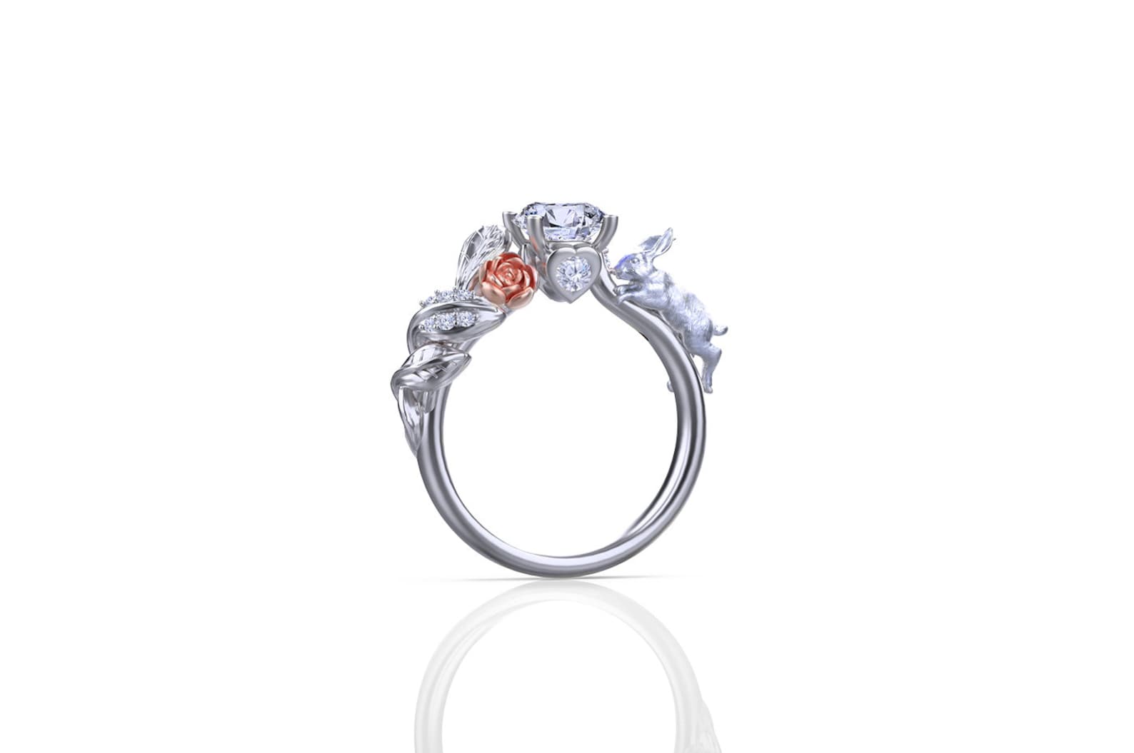 Alice - Gold Ring ‘two Worlds’ Alice in Wonderland Collection - Etsy