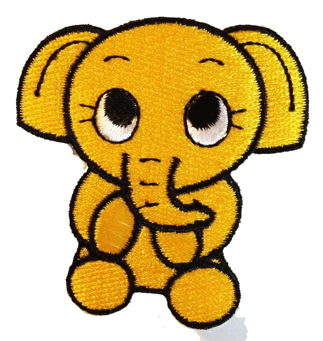 Elefant Kinder Tier - Aufnäher, Bügelbild, Aufbügler, Applikationen, Patches, Flicken, Zum ...
