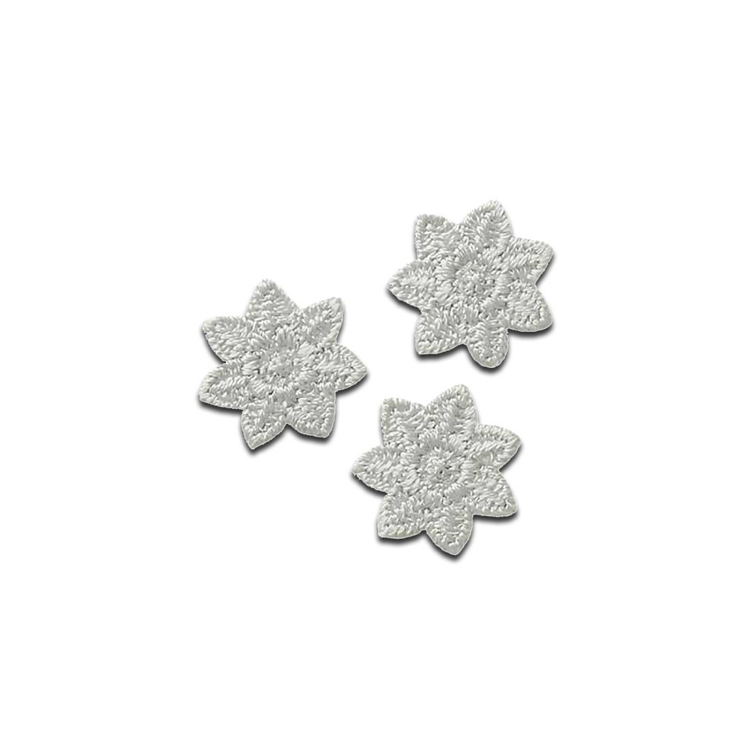 3 Light Gray Stars - Iron on Patches Adhesive Emblem, Size - 1,5 X 1,5 ...
