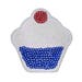 Iron on Patches - Muffin Cupcake With Sequins – White – 6x5,3cm ...