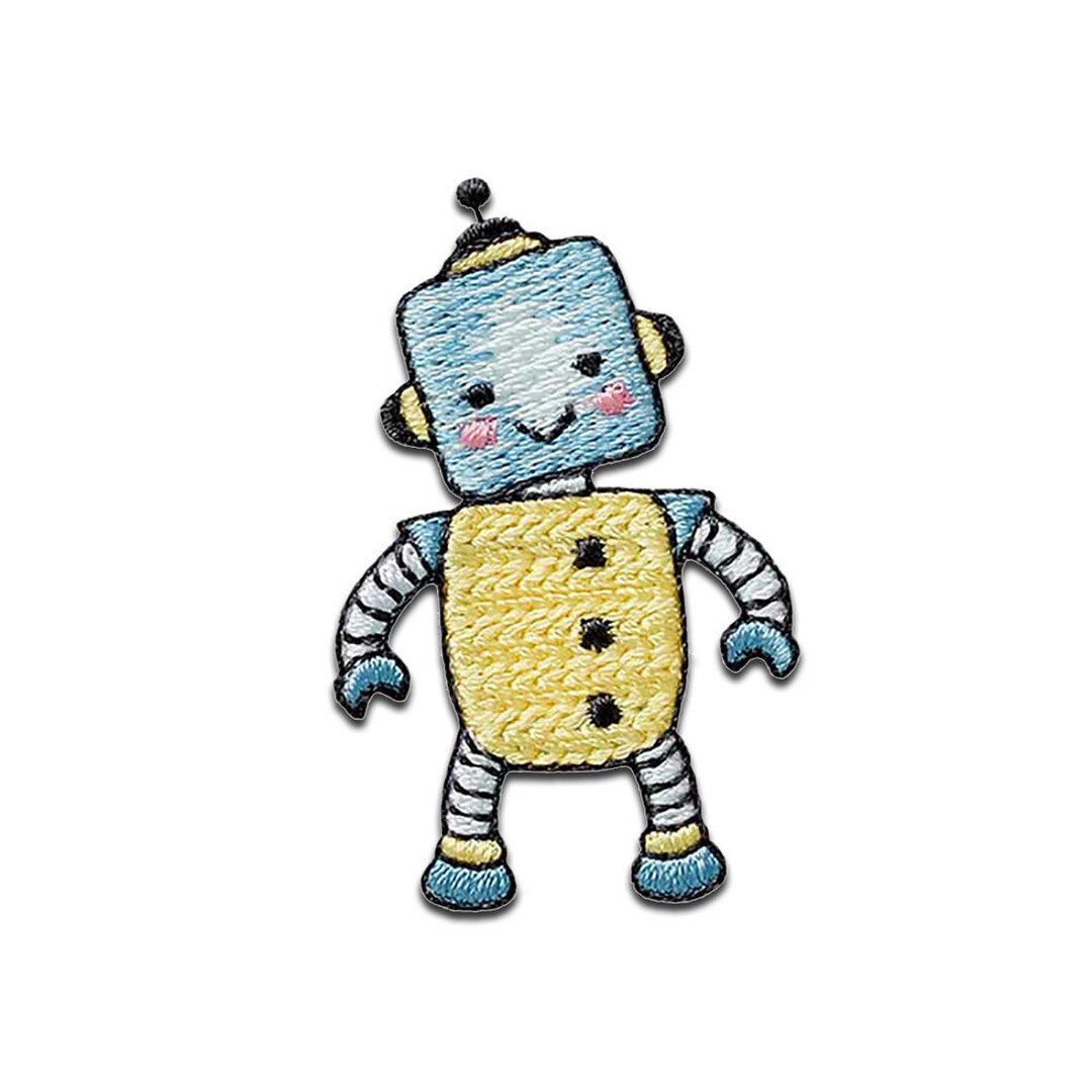 Robot Toy - Iron on Patches Adhesive Emblem, Size - 4,5 X 2,9 Cm - Etsy