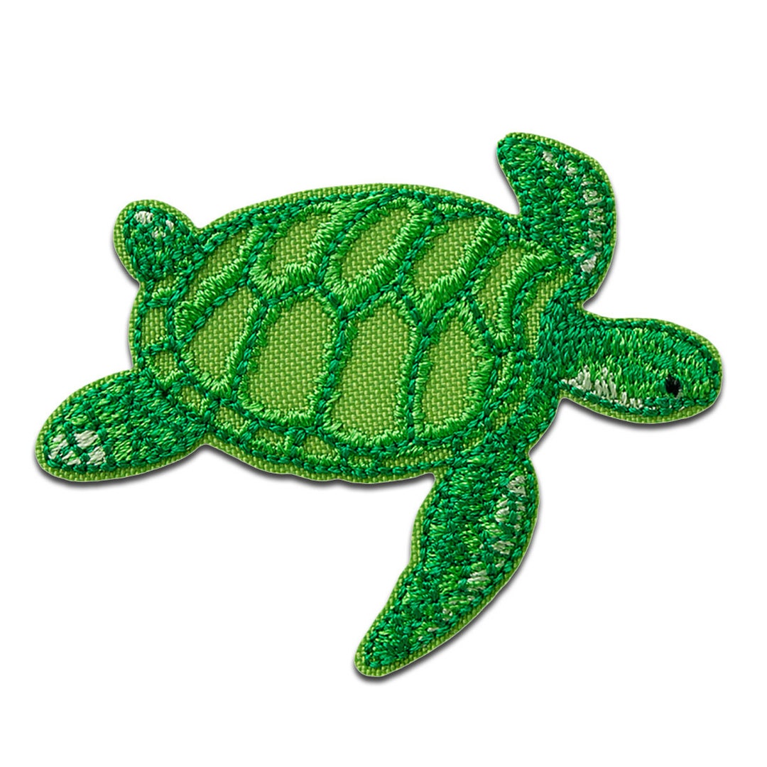 Iron on Patches - Recycl Patch Turtle Animal Water Think Green - Application Embroided Patch - Etsy