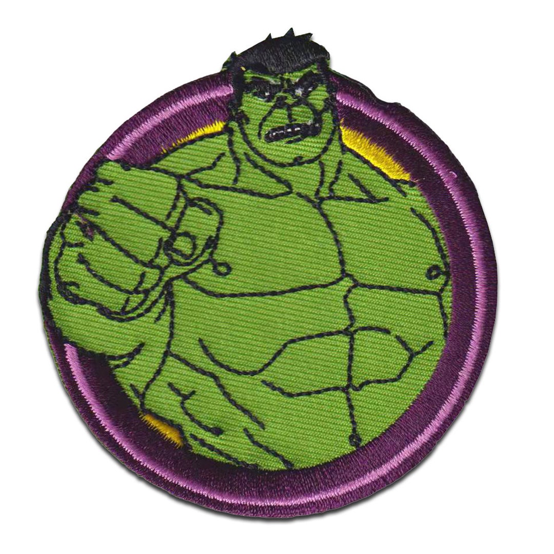 Marvel © Avengers Hulk Button - Iron on Patches, Size - 2,73 X 2,61 ...