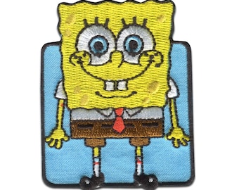 Spongebob Squarepants and Patrick Embroidered Iron on Patches Adhesive ...