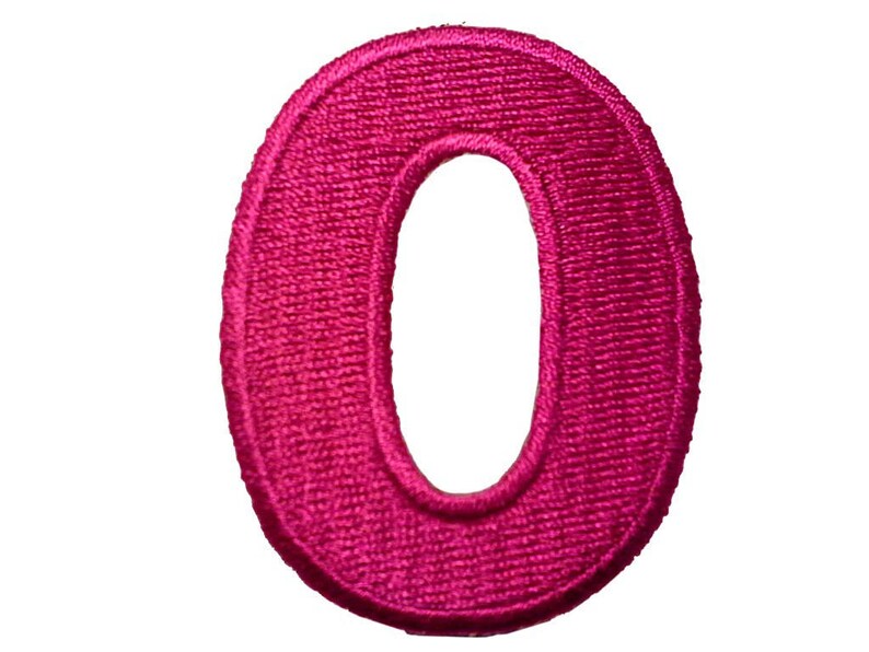 Aufnäher/aufbügler Zahl/ziffer Pink Alle Zahlen Einzeln - Etsy