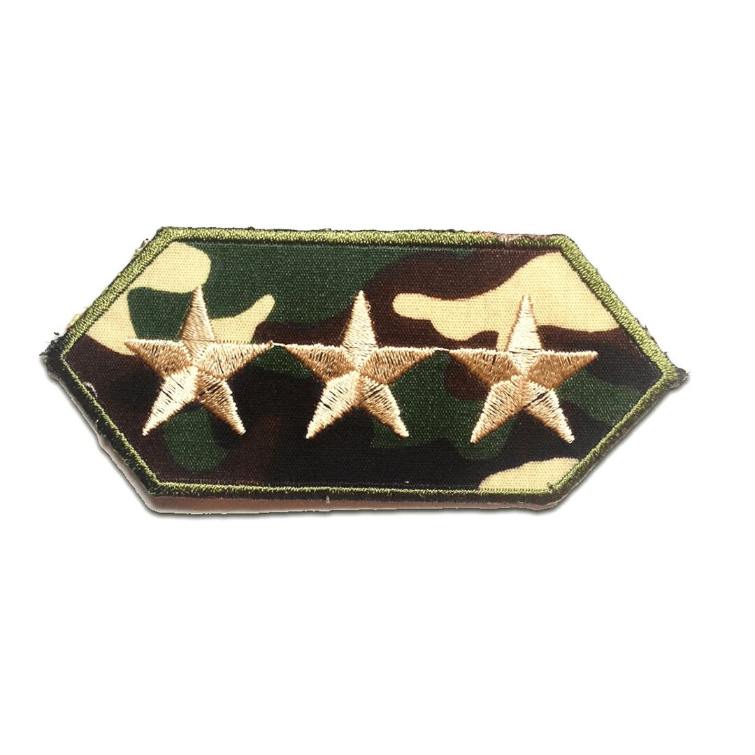 Iron on Patches - Lieutenant General ARMY Star - Colorful - 9.8x4.2 ...