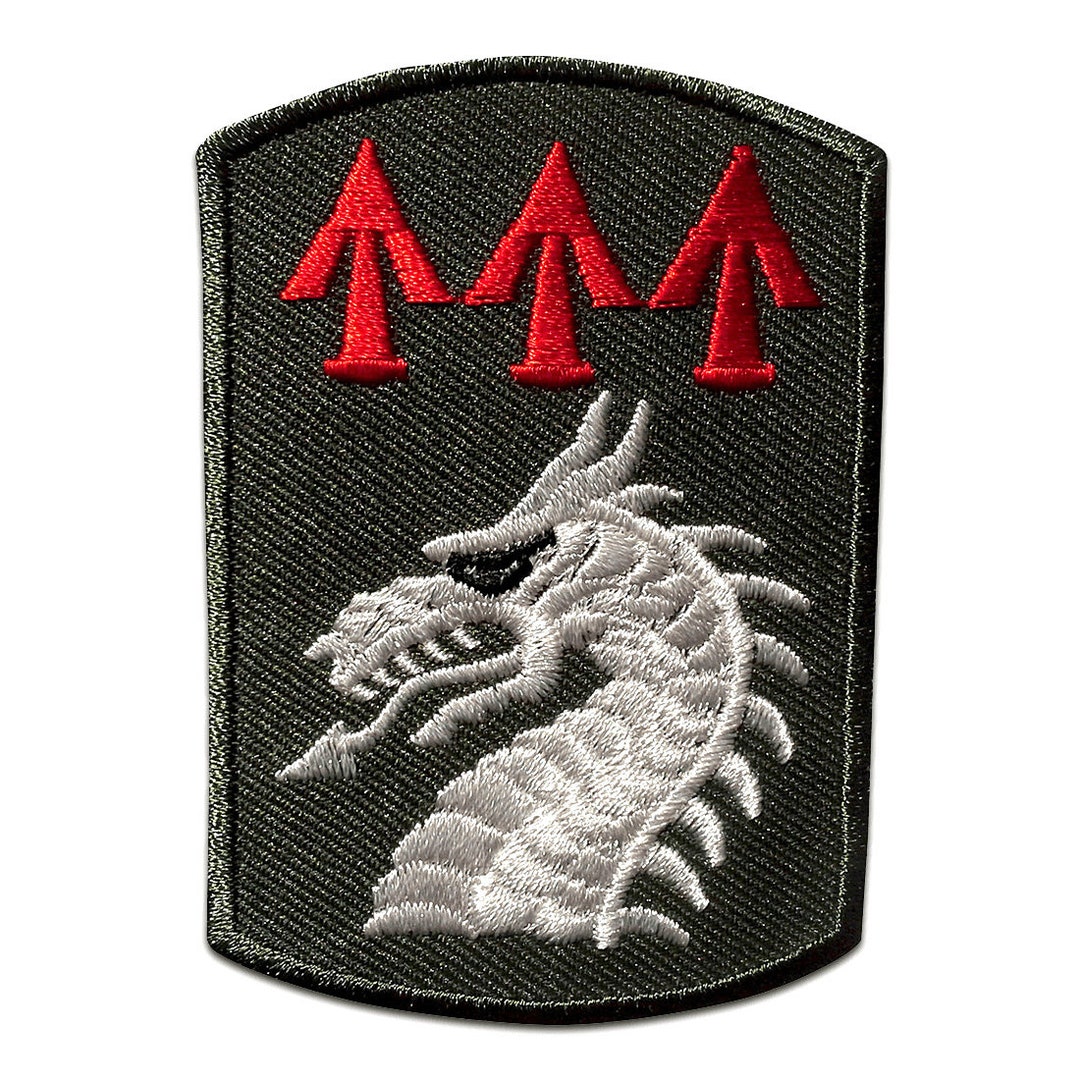 Iron on Patches - Dragon Army – Green – 7,5x5,2cm - Application Badges ...