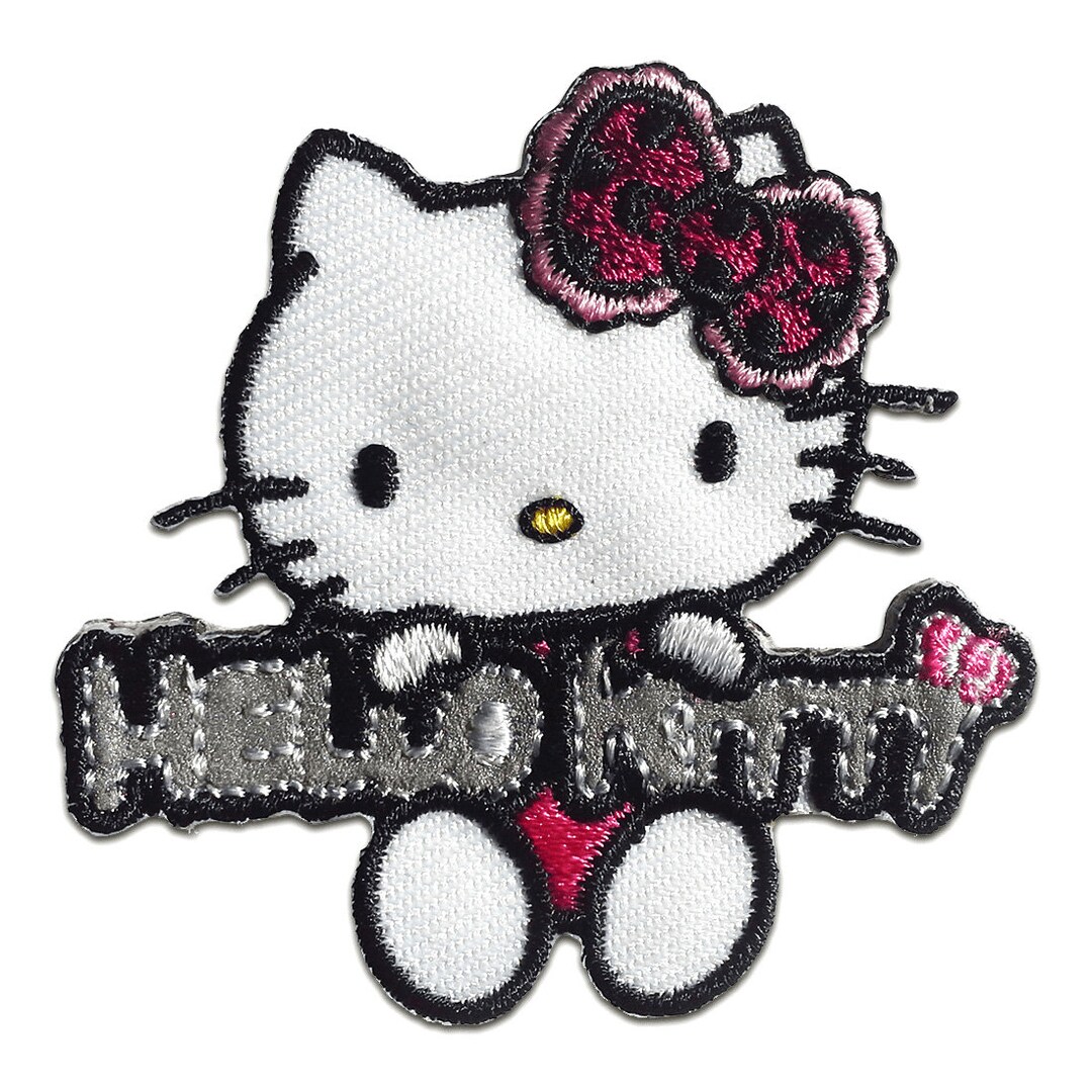 Iron on Patches Hello Kitty Comic Children Reflex Pink 5x5cm ...