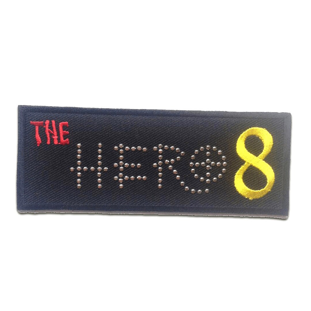 Iron on Patches - the Hero 8 Logo - Black - 11.8x4.5cm - Application ...