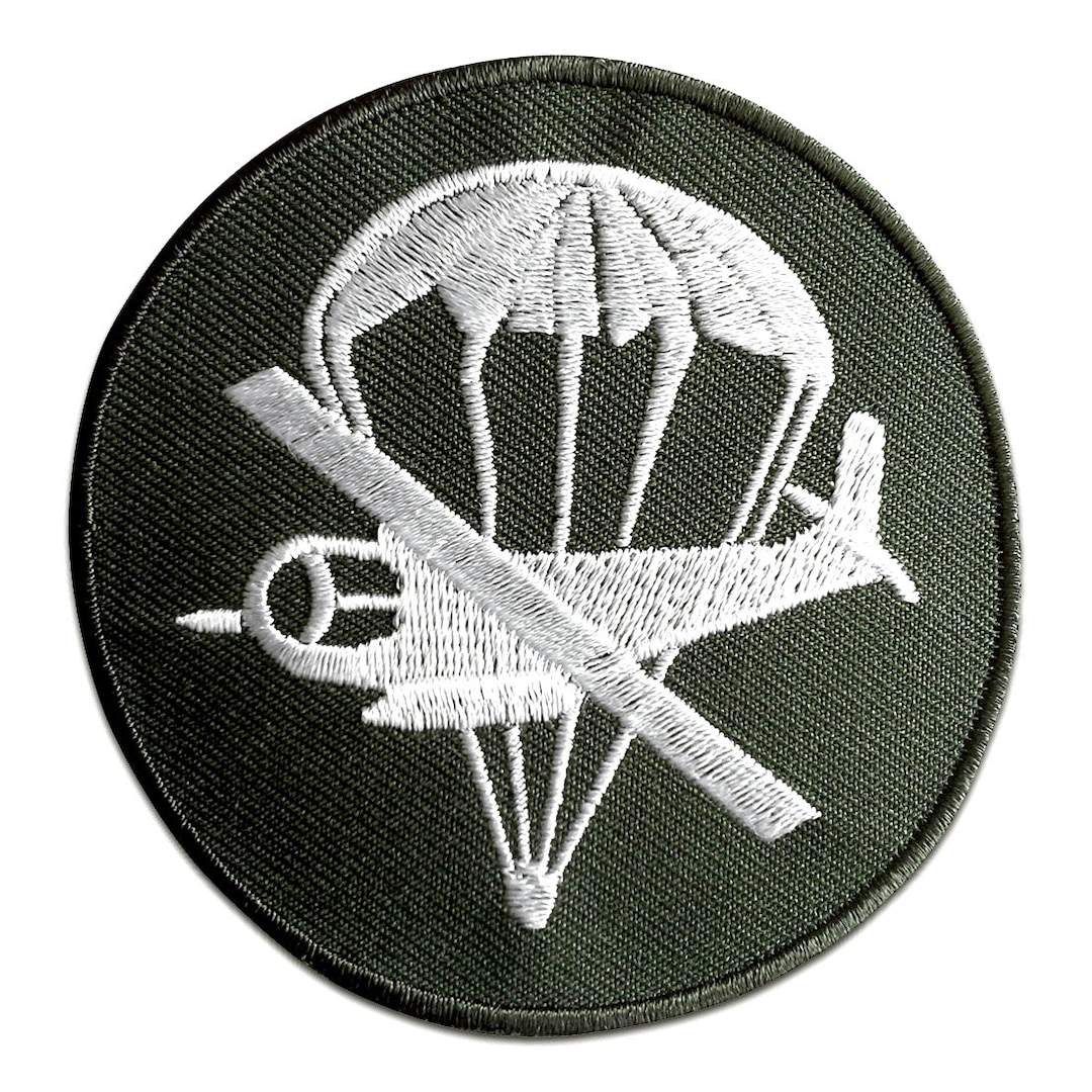 Iron on Patches - Transport Aircraft Military – Green – Ø7,4cm ...