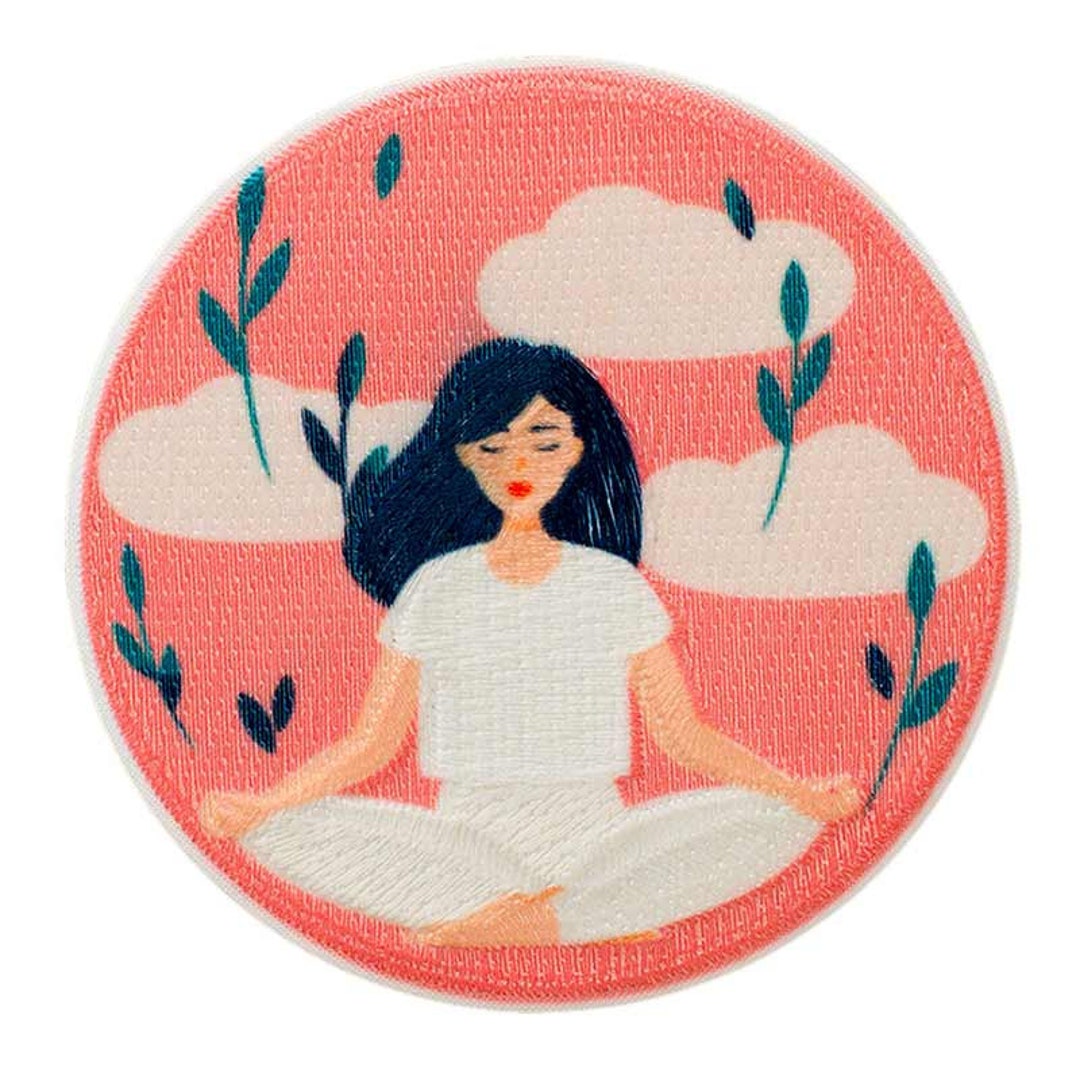 Recycl Patch Yoga - Iron on Patches, Size - 2,6 X 2,6 Inches - Etsy