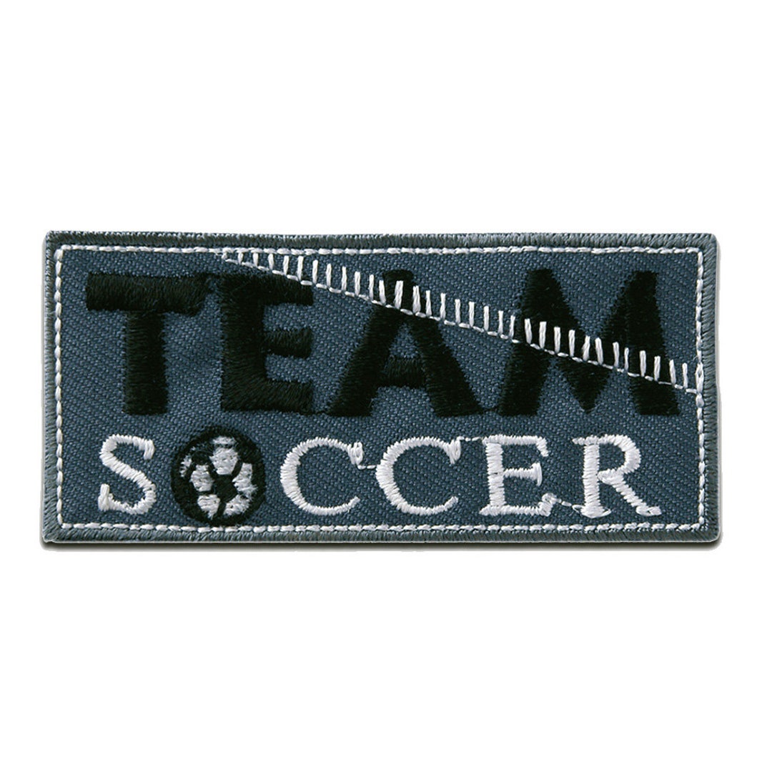 Team Soccer Soccer - Iron on Patches Adhesive Emblem Stickers Appliques ...