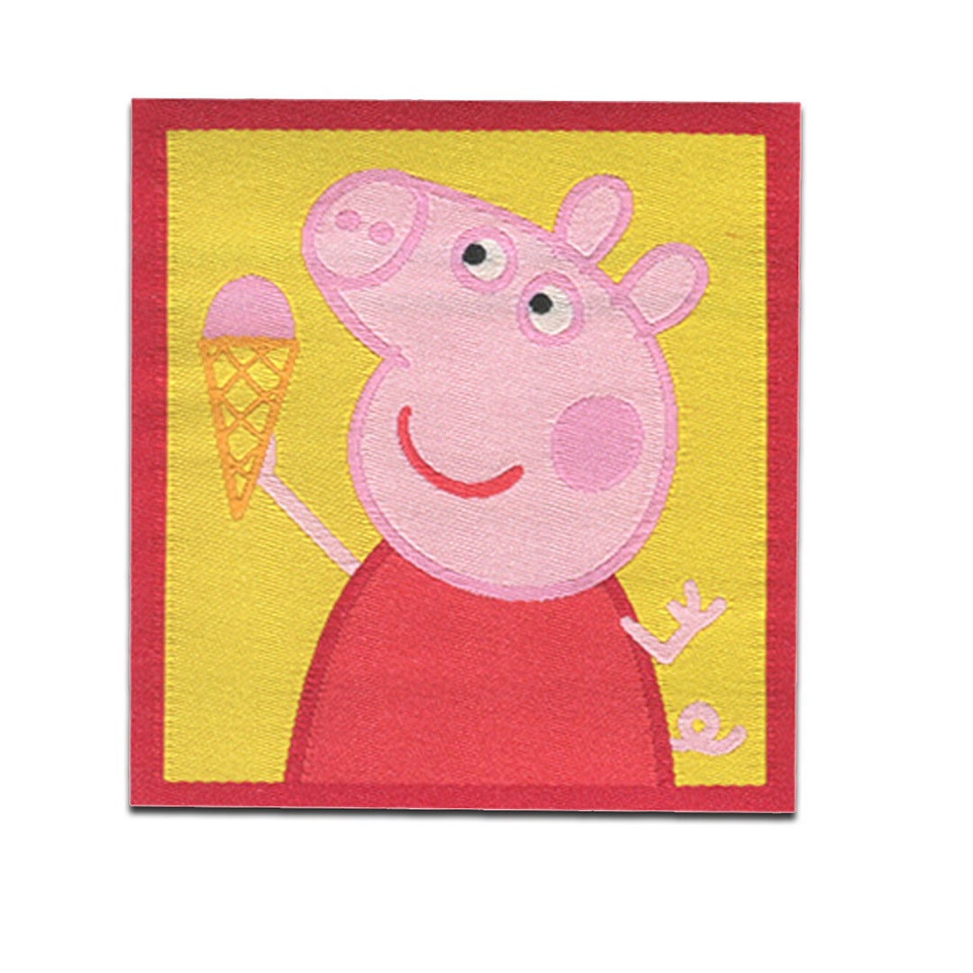 Peppa Pig © Ice Cream - Iron on Patches, Size - 5,9 X 5,3 Cm - Etsy