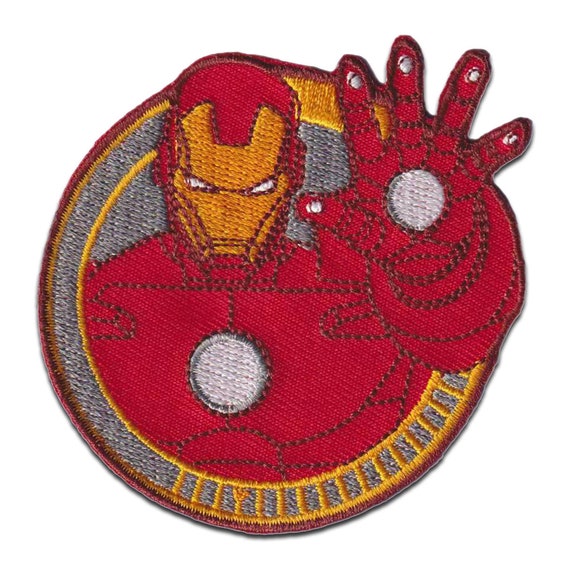 Marvel © Avengers Iron Man Comic Hand Iron on Patches | Etsy