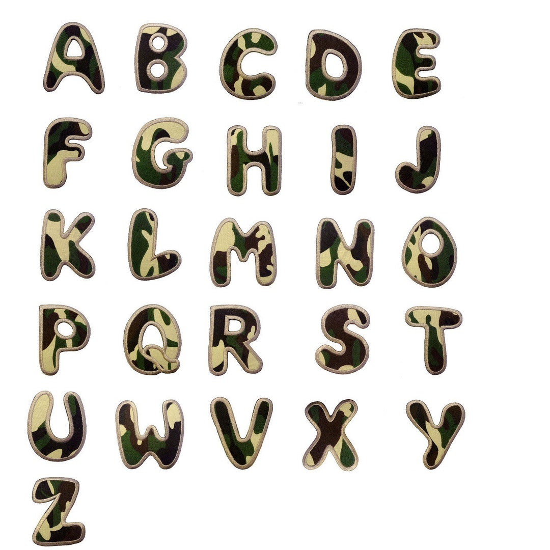 Alphabet/Lettre Militaire Patch - Ecusson Thermocollant Patches ...