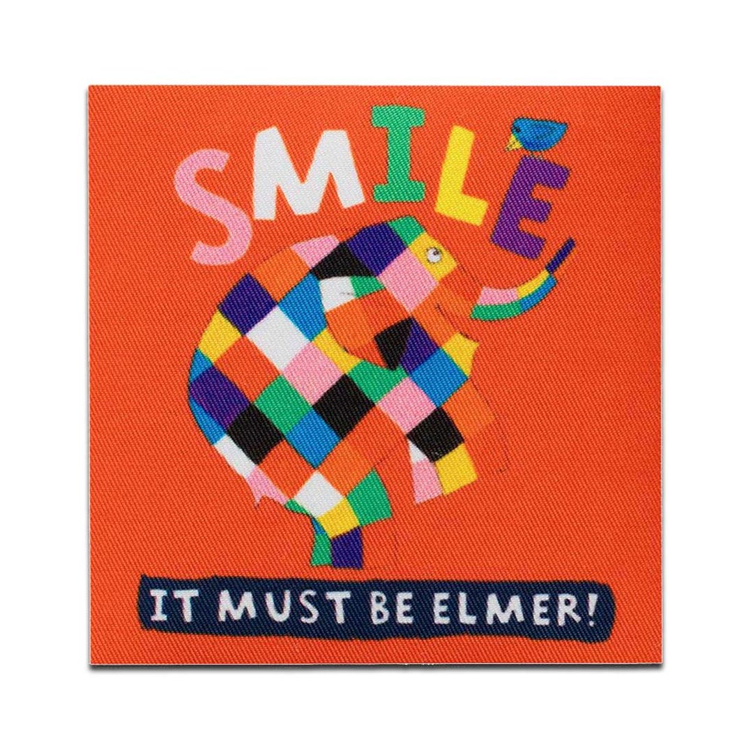 Elmer Smile - Iron on Patches Adhesive Emblem, Size - 2.56 X 2.52 Inch ...