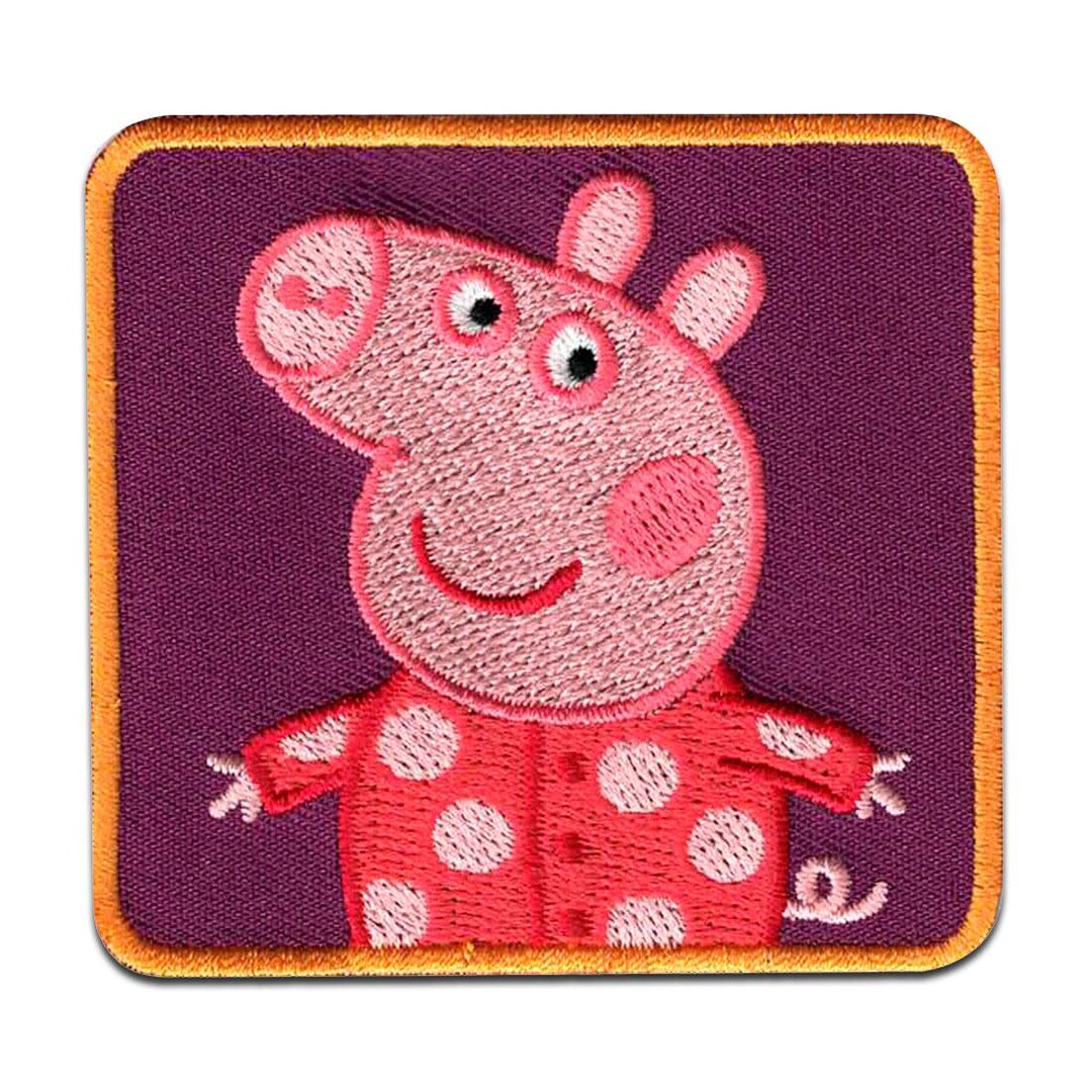 Peppa Pig Pajamas Kids - Iron on Patches Emblem, Size - 2.68 X 2.52 ...
