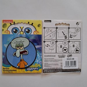 Spongebob Squarepants Thaddeus Embroidered - Iron on Patches Adhesive ...