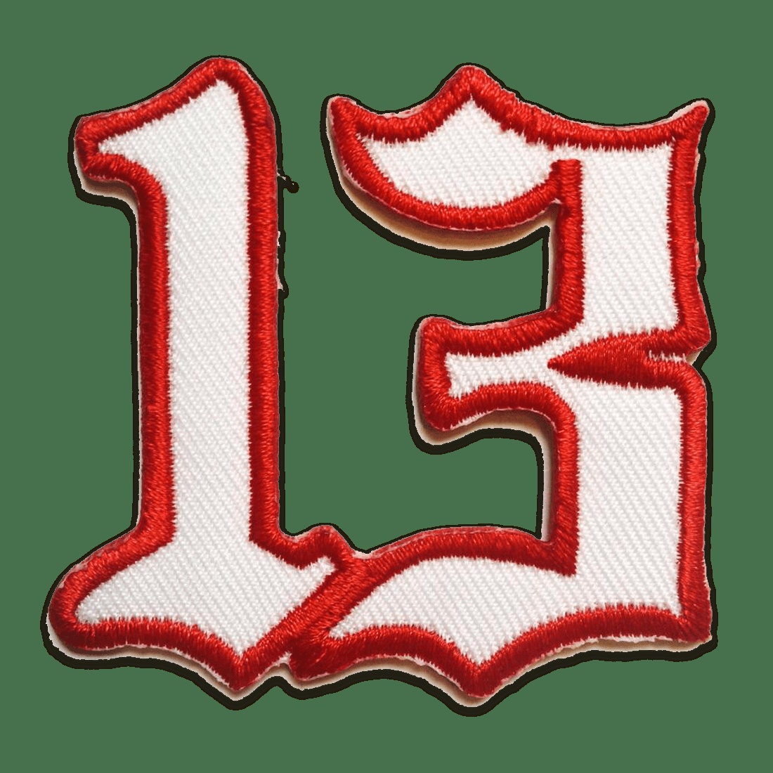 Number 13 thirteen lucky number 13 Iron on patches adhesive | Etsy