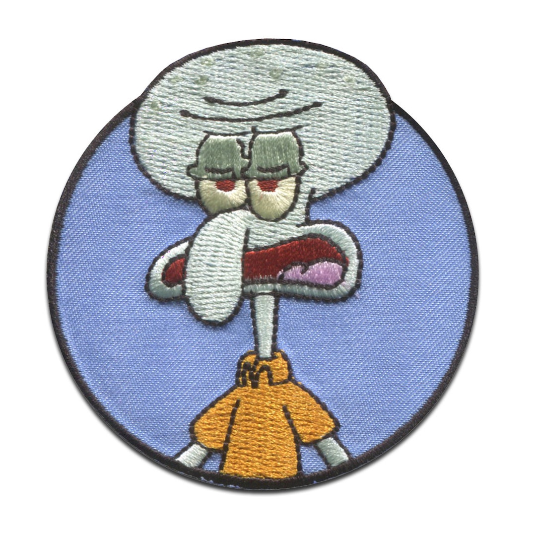 Spongebob Squarepants Thaddeus Embroidered - Iron on Patches Adhesive ...