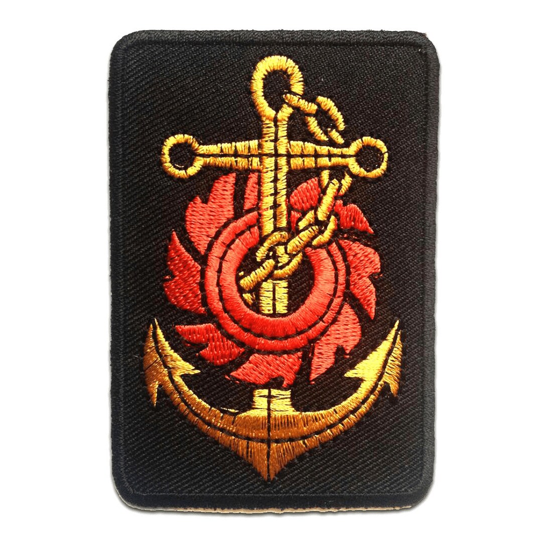 Iron on Patches - Pirat Anker - Red - 5.8x8.7cm - Application Embroided Badges - Etsy