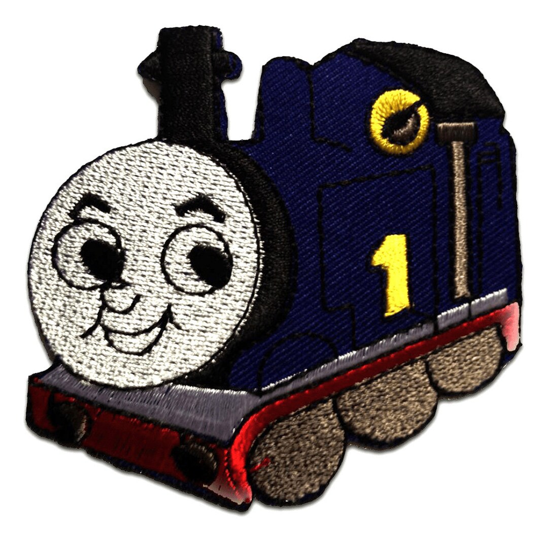 Iron on Patches - Thomas the Tank Train Baby Children Blue 8,7x7 Badges ...
