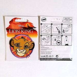Disney © the Lion King Simba Head - Application / Patches - Etsy