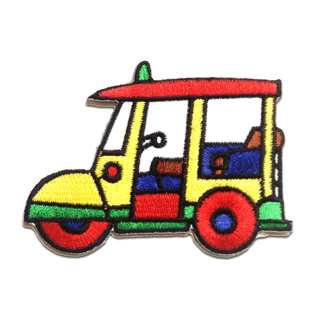 Iron on Patches - TUK TUK TAXI Thailand - Colorful - 8.5x6.5 ...
