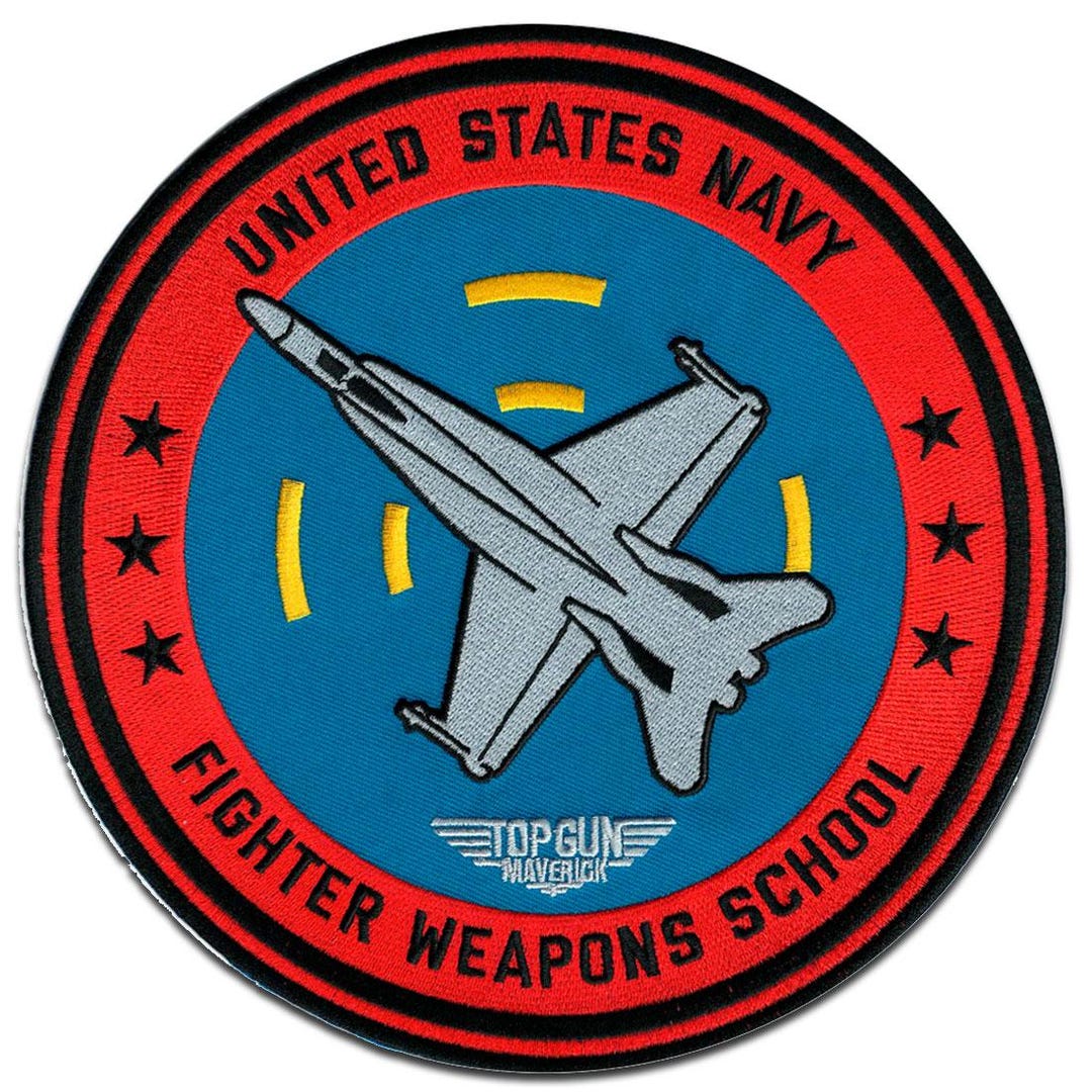 Top Gun XL Back Patch Fighter Weapons School - Patches, Size - 7.68 X 7 ...