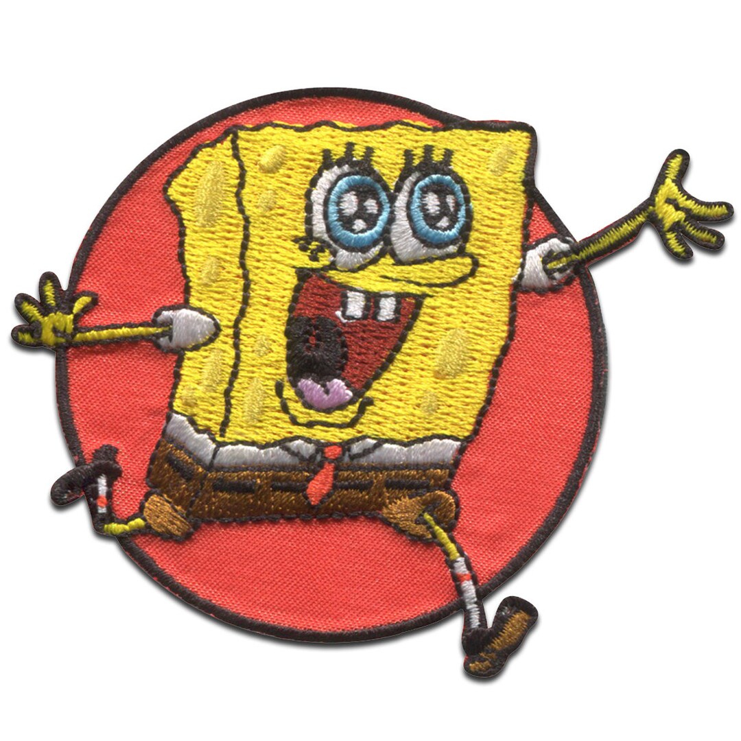 Spongebob Squarepants Red Embroidered Iron on Patches - Etsy