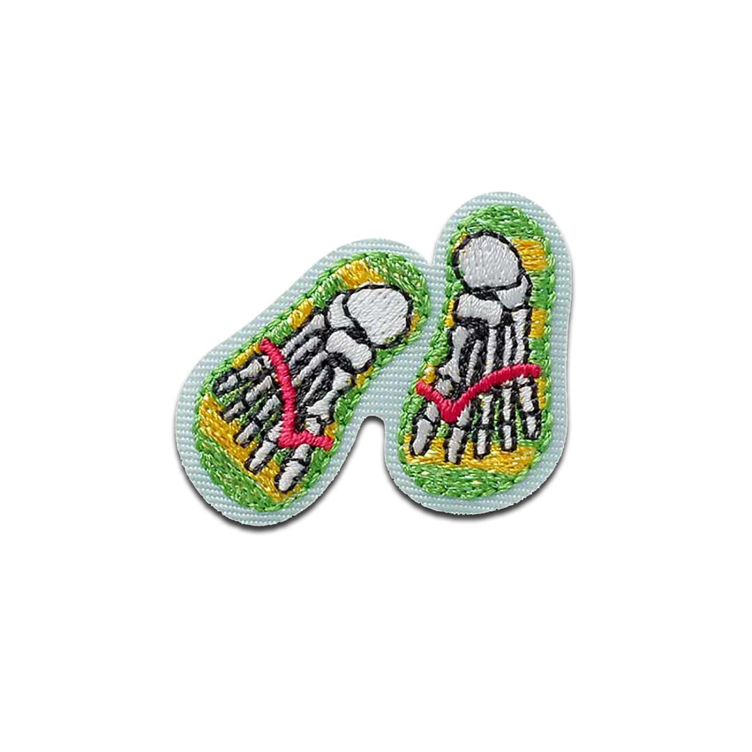 Flip Flops Shoes - Iron on Patches Adhesive Emblem, Size - 3,6 X 3,4 Cm ...