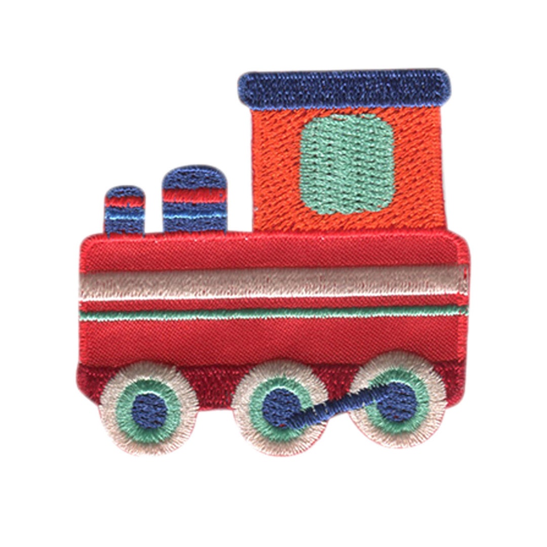 Locomotive Train Vehicle - Iron on Patches Adhesive, Size - 5,4 X 5,5 ...