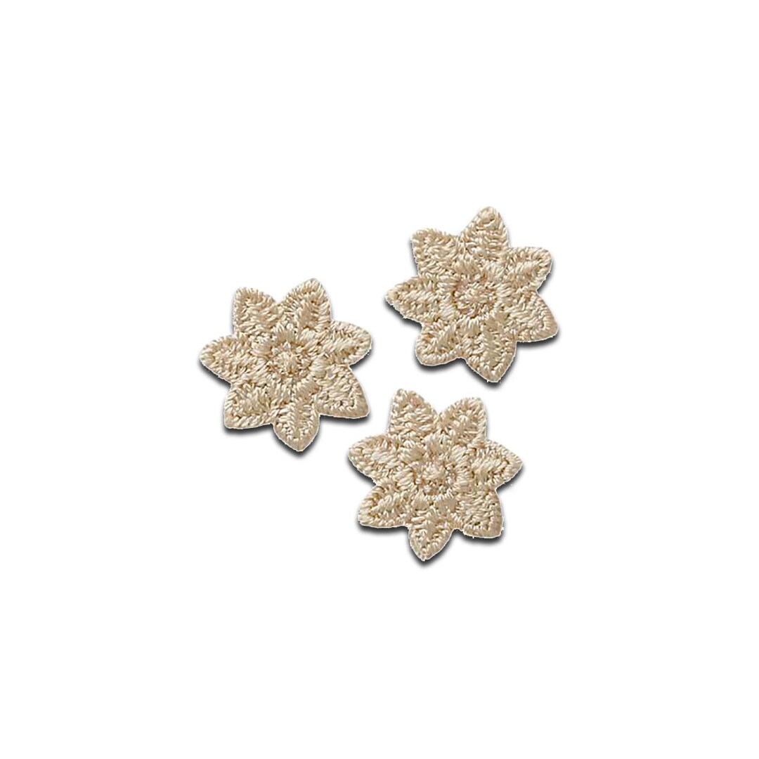3 Beige Stars - Iron on Patches Adhesive Emblem, Size - 1,5 X 1,5 Cm - Etsy