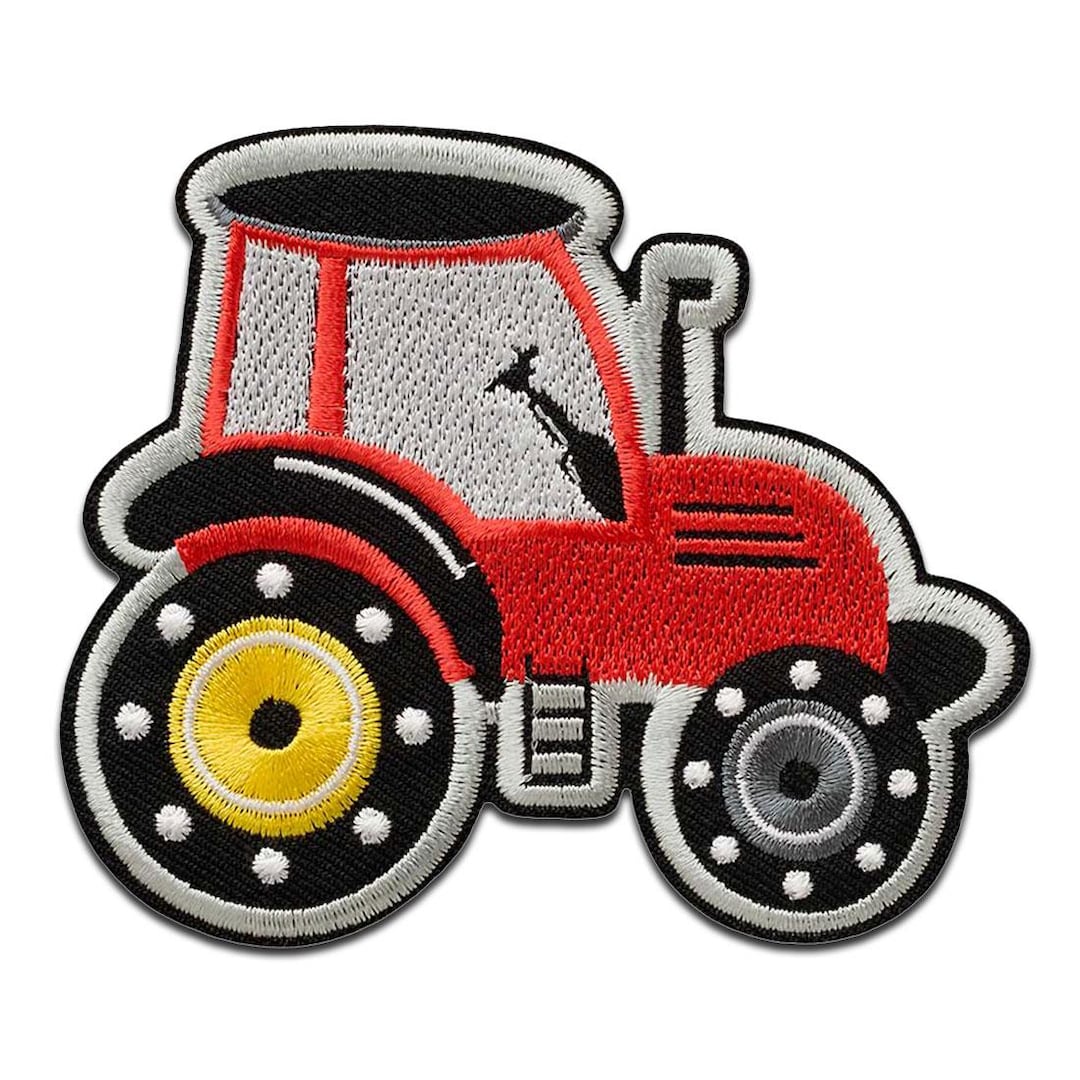 Red Tractor - Iron on Patches Adhesive Emblem, Size - 2.99 X 3.54 Inch ...