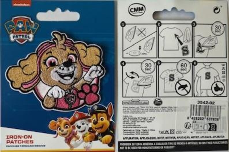 Paw Patrol Skye Girls Kids - Iron on Patches Emblem, Size - 2.20 X 2.72 ...