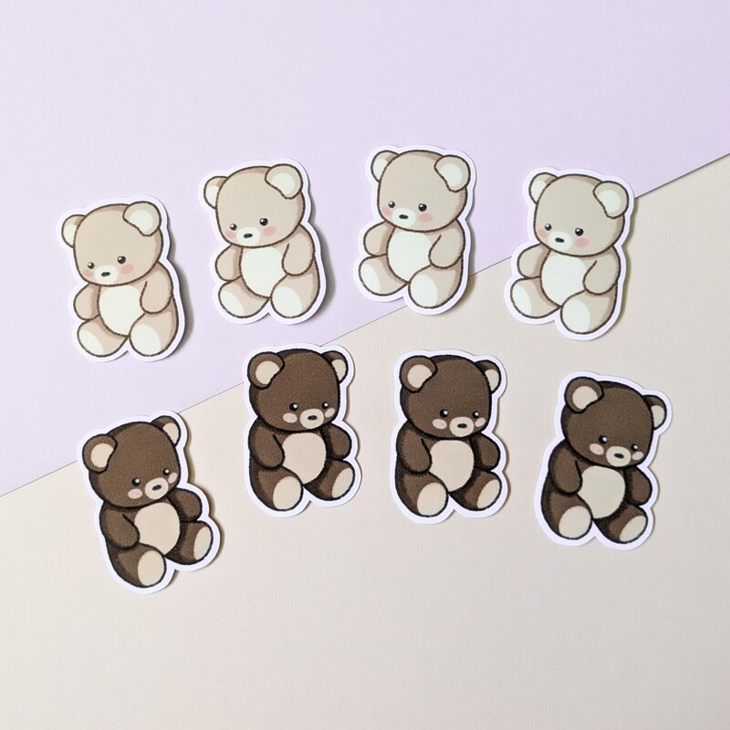 Teddy Bear Stickers - Etsy