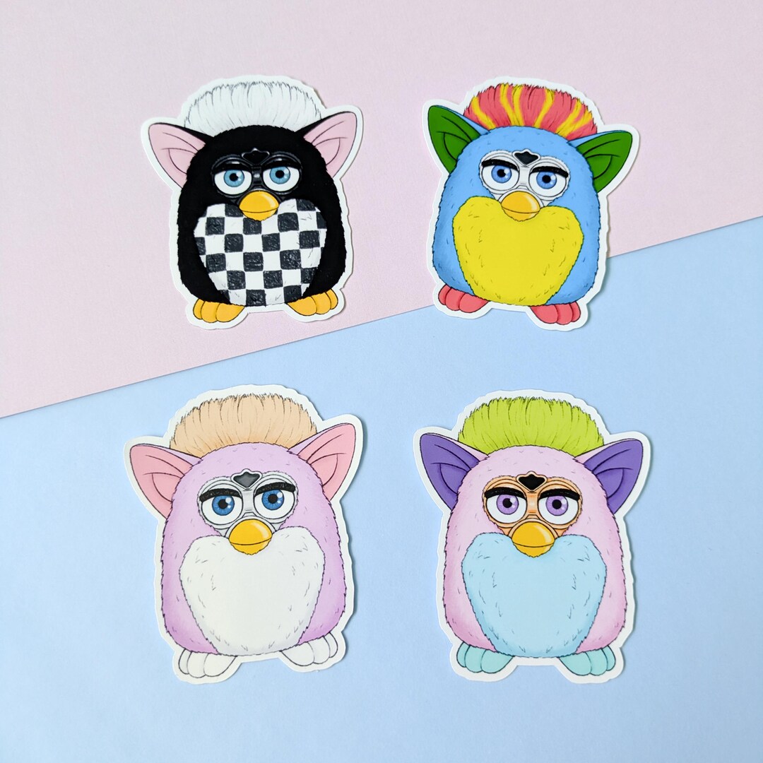 Furby Stickers - Special Edition | Glitter or Glossy Sticker Waterproof ...