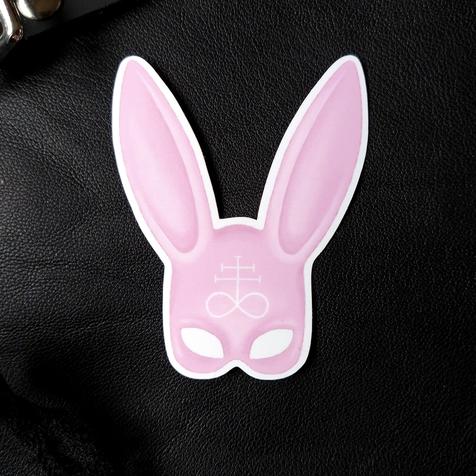 Bunny Mask Sticker BDSM Satanic Symbol Petplay Fetish Halloween - Etsy ...