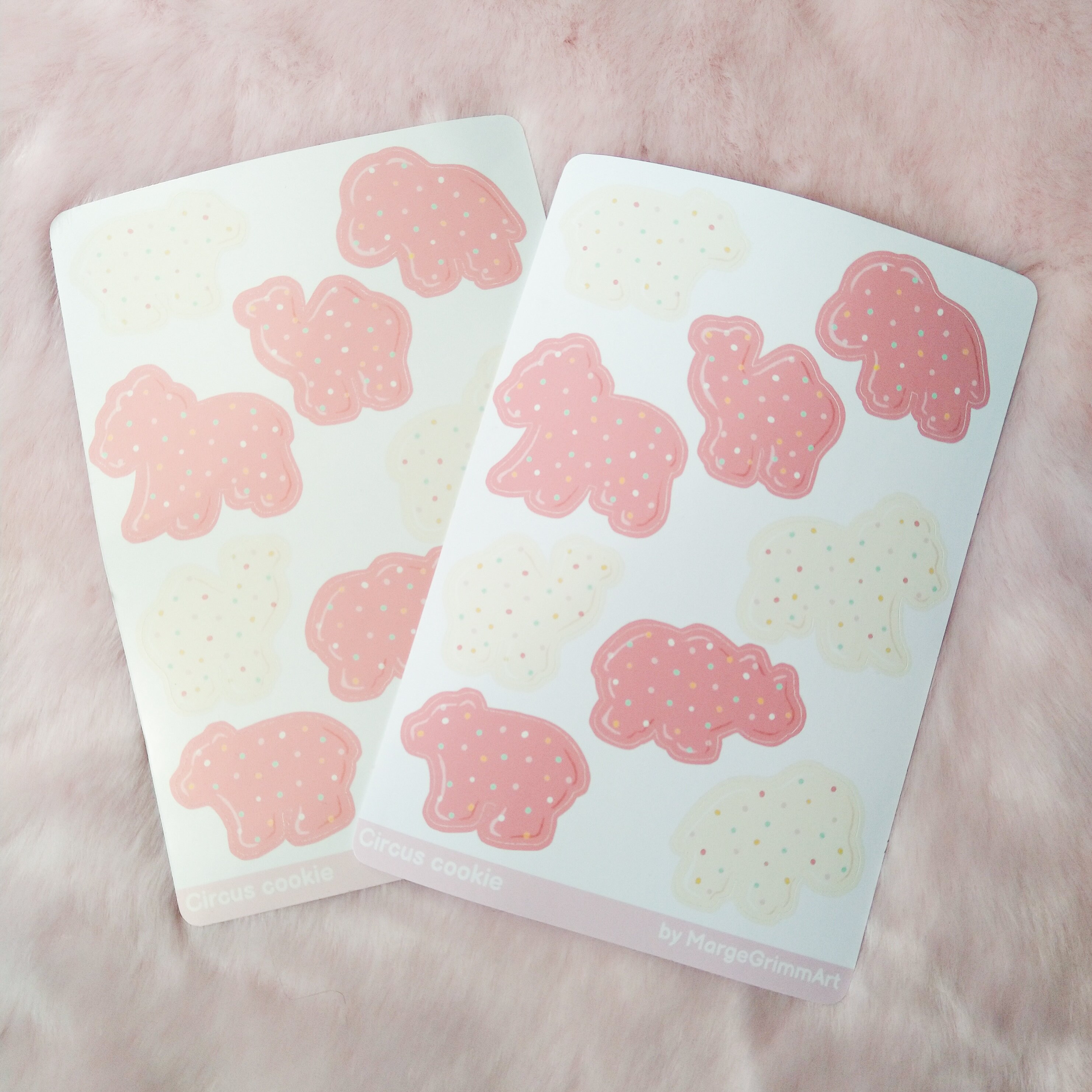 Circus Animal Cracker Sticker Sheet Sprinkle Frosted Sugar - Etsy Canada