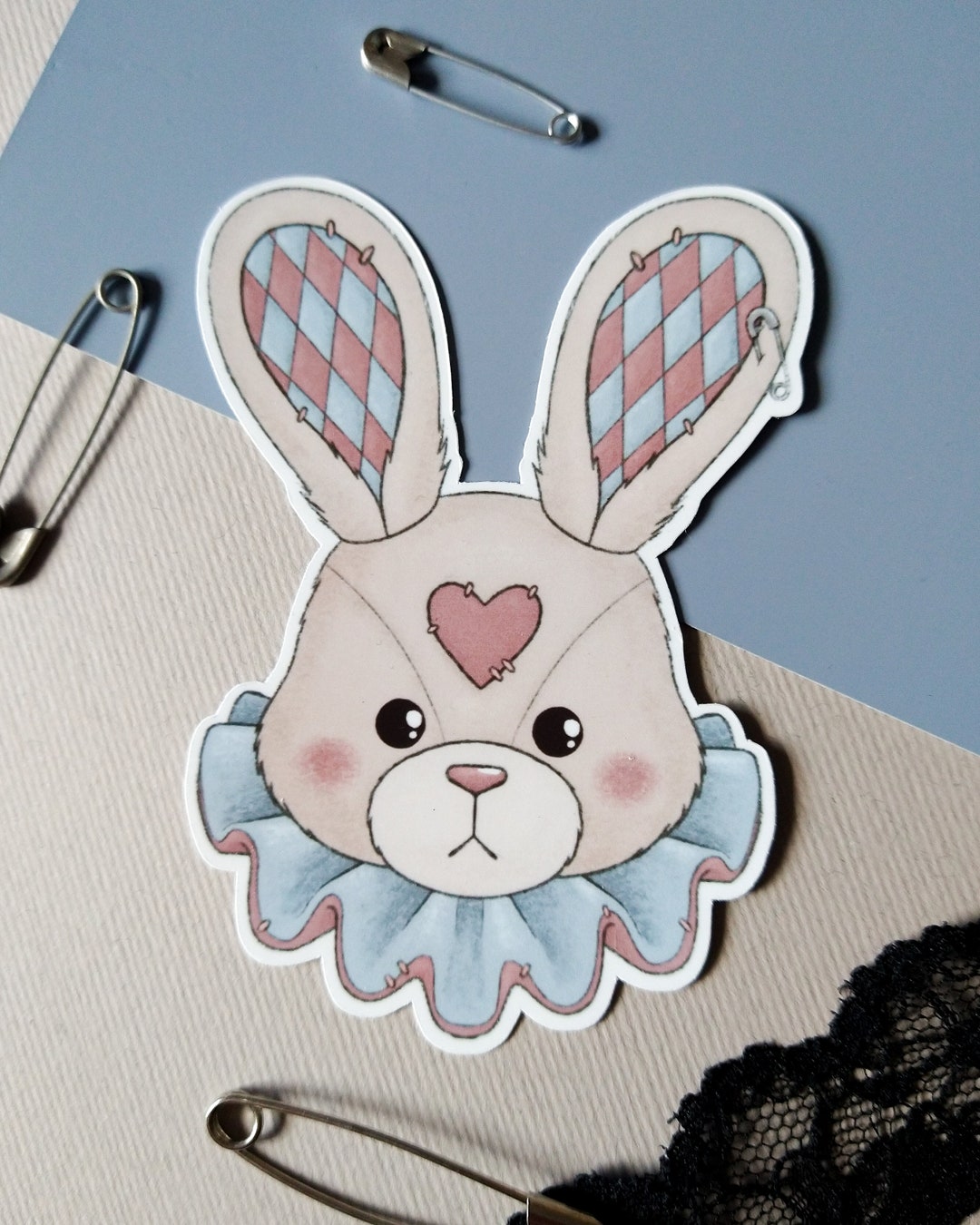 Bunny Plushie Stickers | Glossy Sticker - Etsy