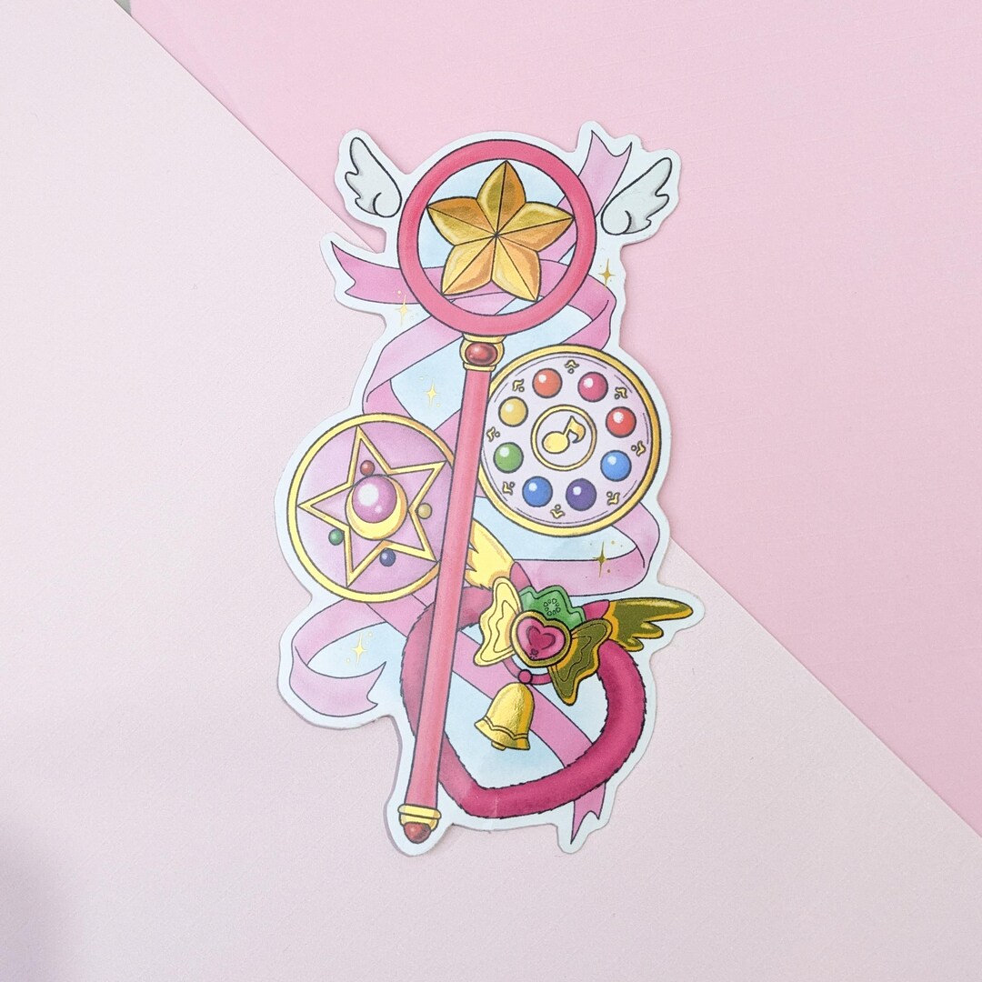 SALE! 2 for 1! Magical Girl Wand - 90s Nostalgia Waterproof Sticker ...