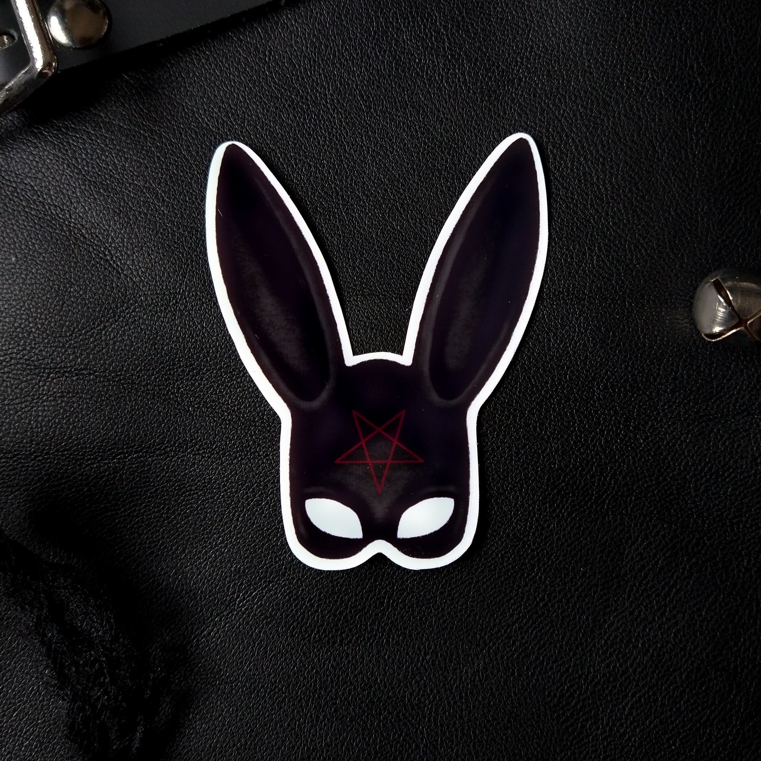 Bunny Mask Sticker BDSM Satanic Symbol Petplay Fetish Halloween - Etsy ...