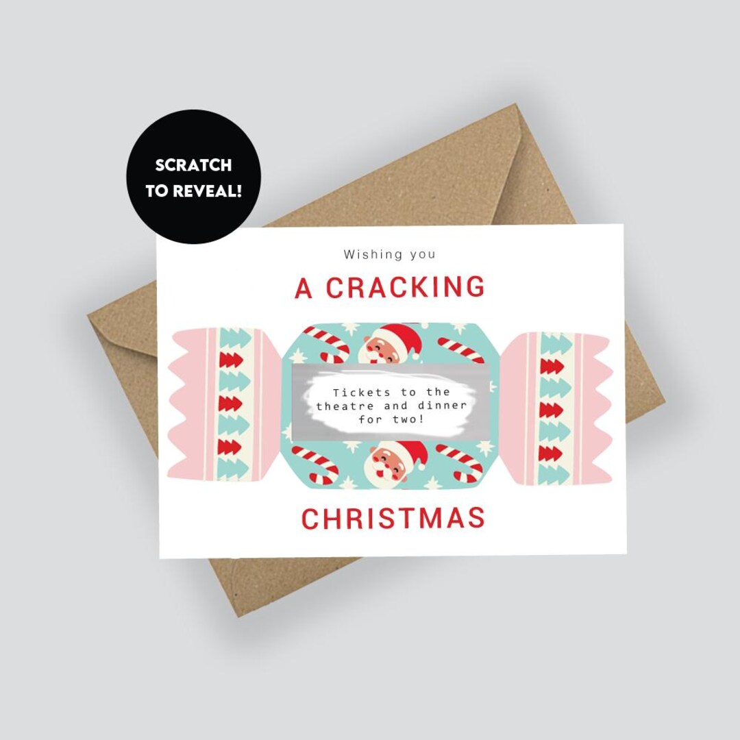 Personalised Christmas Scratch Card: Surprise Reveal Gift - Etsy UK