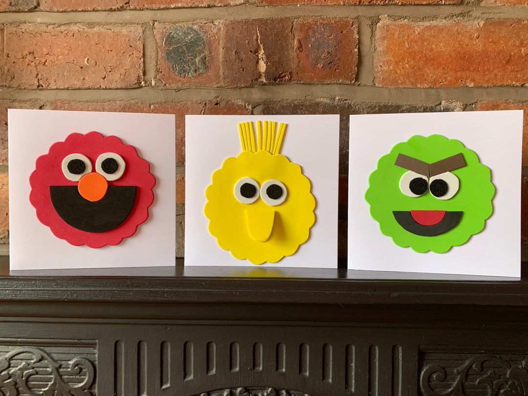 Sesame Street Character Cards for Any Occasion - Etsy UK