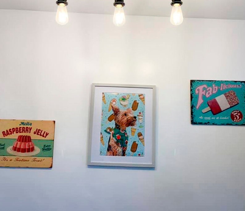 Funny Pet Portrait Custom Dog Portrait Portrait Print Pet | Etsy