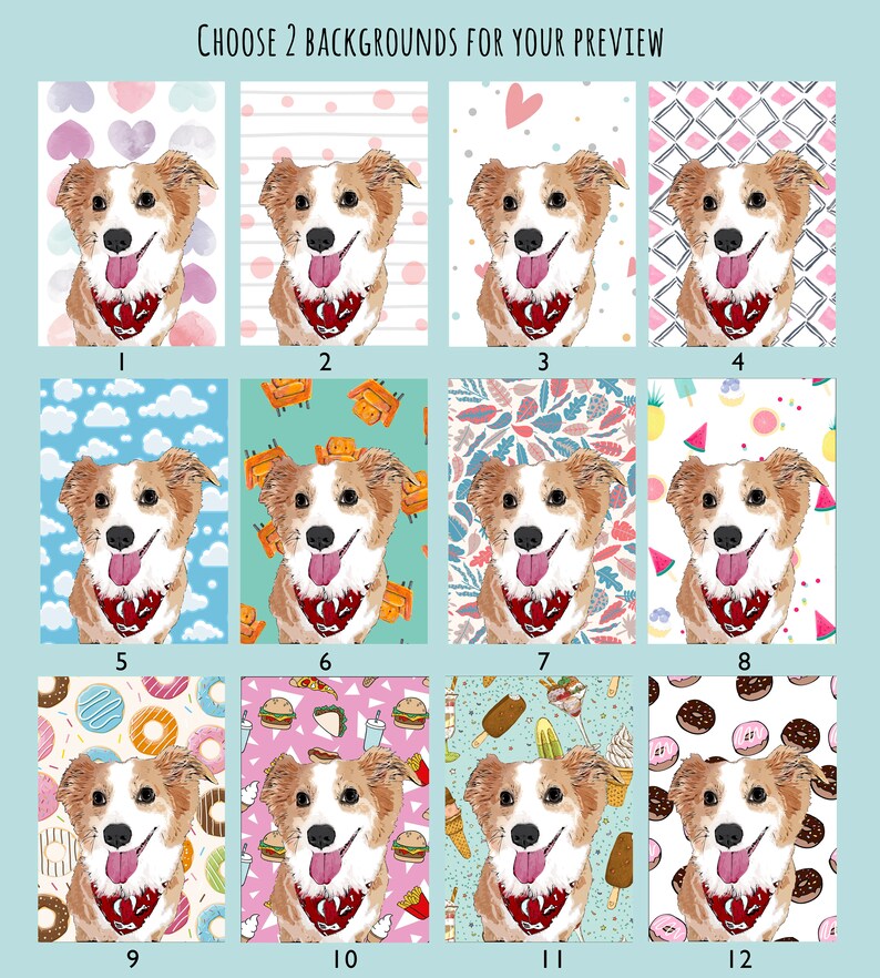 Funny Pet Portrait Custom Dog Portrait Portrait Print Pet - Etsy